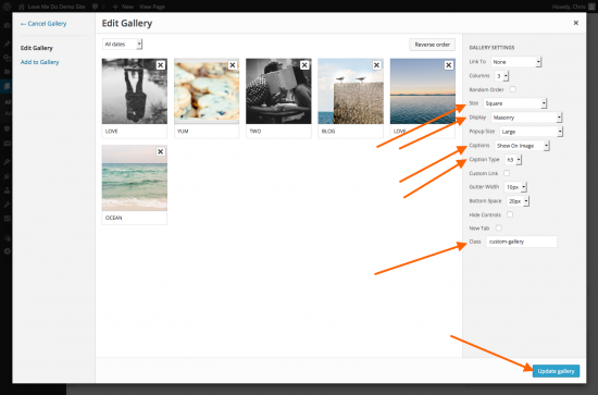 Use Custom Css To Customize Your Gallery Captions Knowledge Base